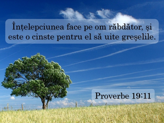 Proverbe 19-11 - Resurse Creștine